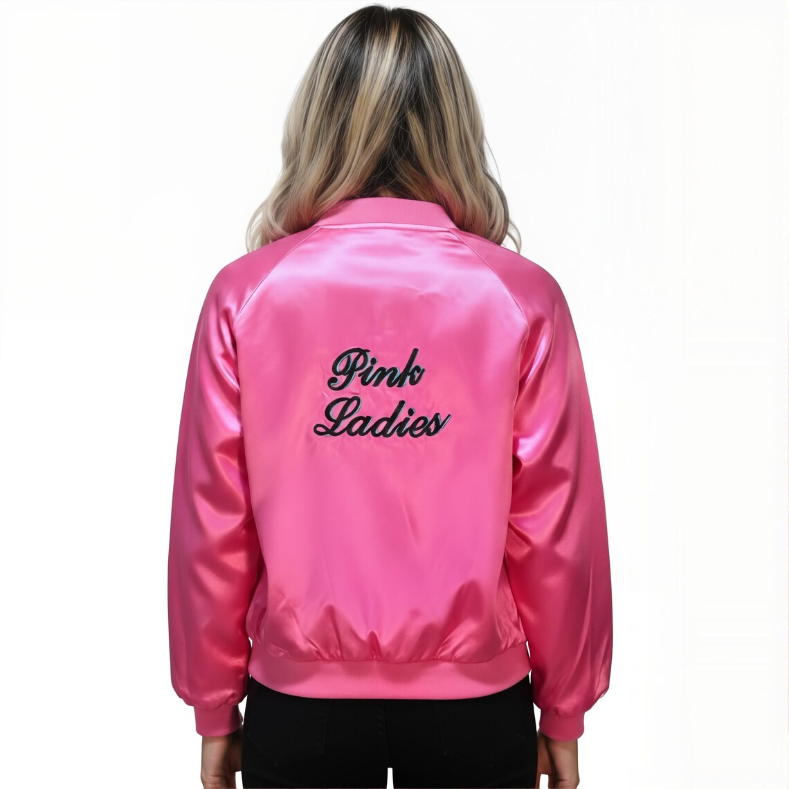 Pink Ladies Satin Jacket Grease Movie Costume | Michelle Pfeiffer ...