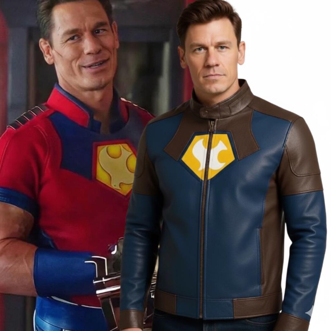 Peacemaker Costume Inspired Leather Jacket | John Cena Peacemaker ...