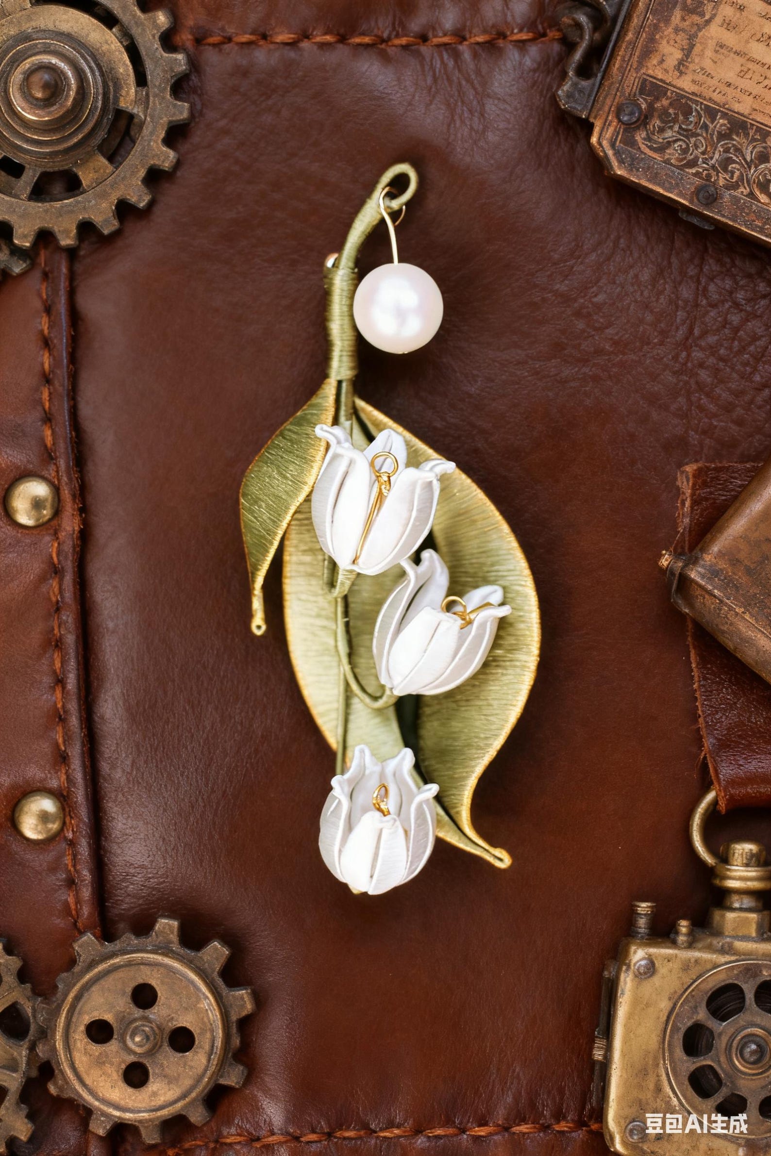 Lily of the Valley Flower Brooch, Lily Brooches, Silk Floral Wedding ...