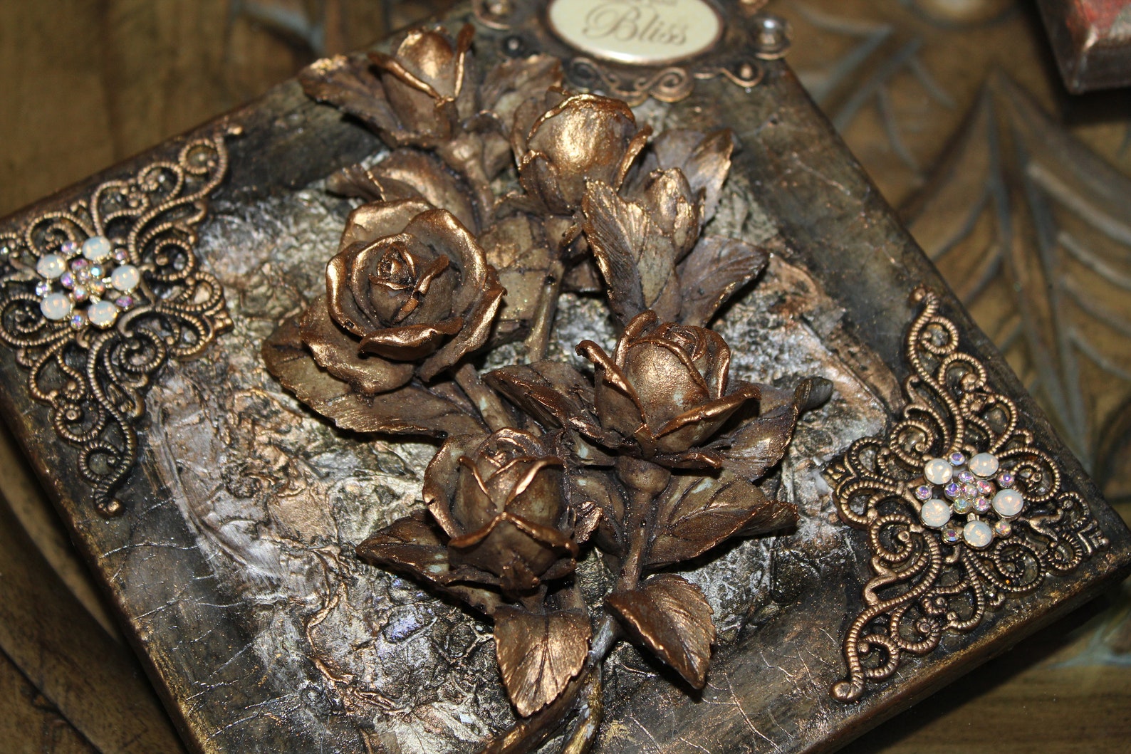 Handmade Stone Rose Wall Hanging: Unique Floral Decor - Etsy
