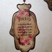 Hamsa, Wall Hanging Hamsa, Hebrew Blessing, English Home Blessing ...