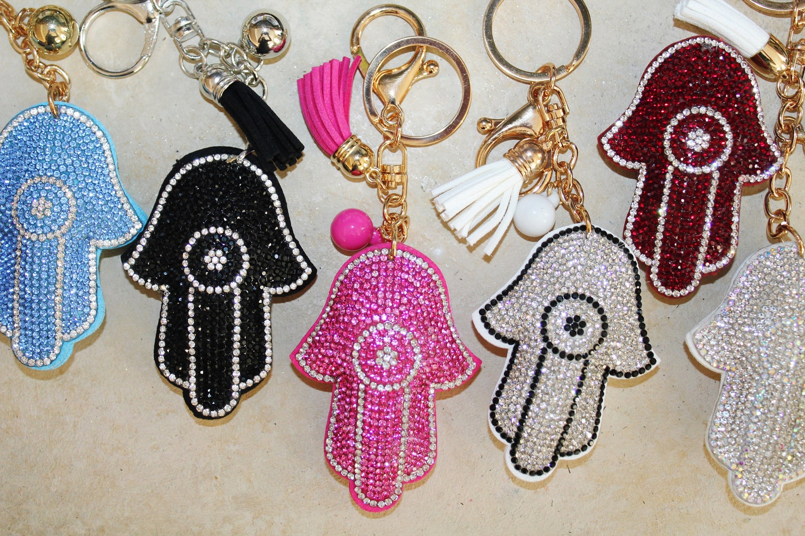 Hamsa Keychain Large Hamsa Keychain Hamsa Key Ring Hamsa - Etsy