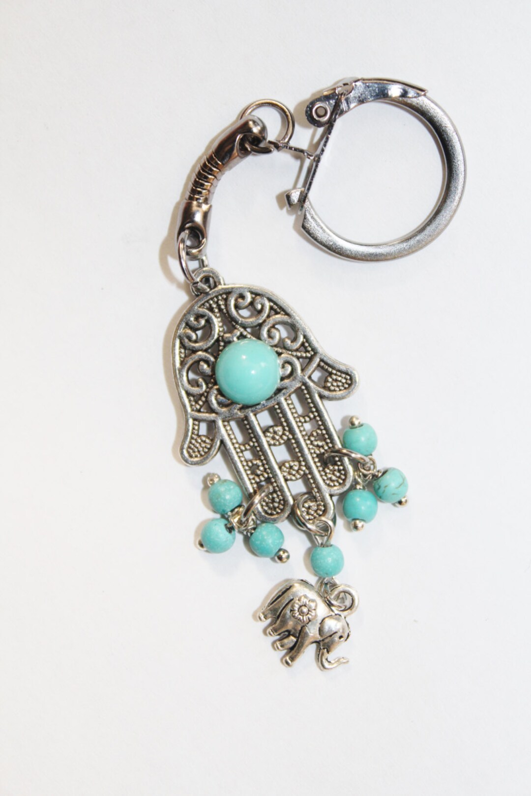 Hamsa Keychain, Evil Eye Key Chain, Hamsa Key Chain, Metal Keychain ...