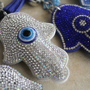 Hamsa Keychain, Large Hamsa Keychain, Hamsa Key Ring, Hamsa Key Chain ...