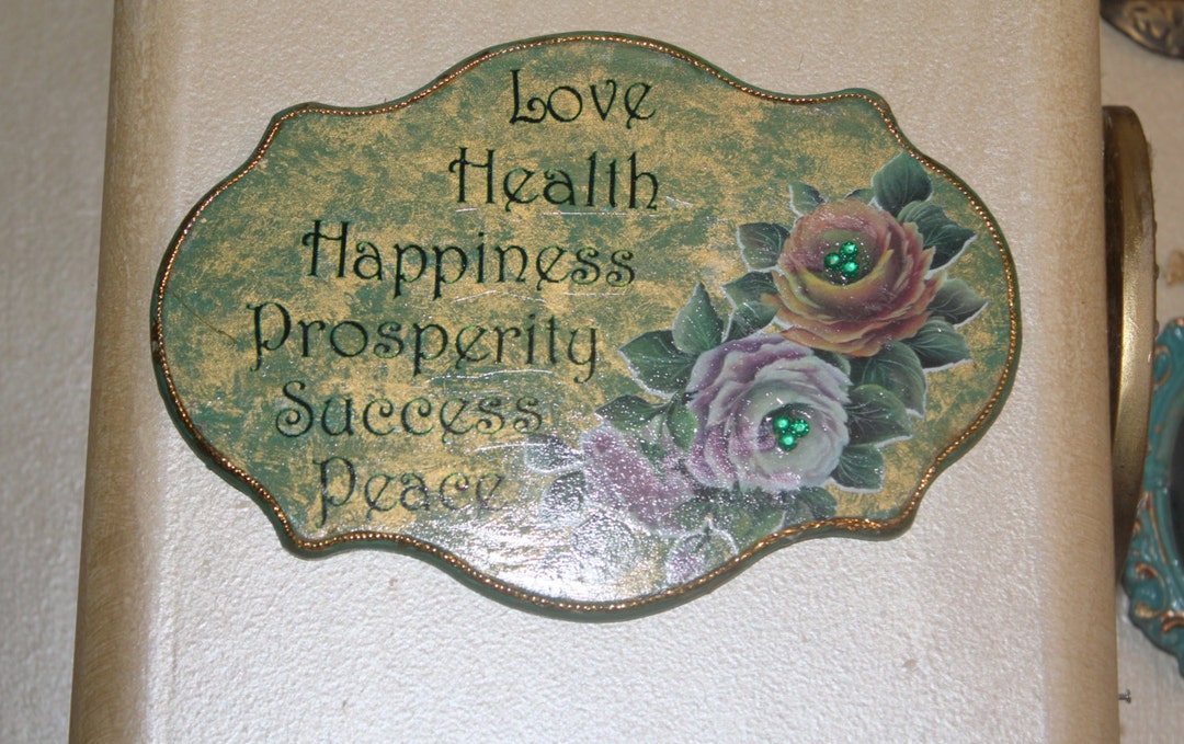 Wall Plaque, Well Wishing Sign, Love Sign, Wood Sign, Wall Decor, Home ...