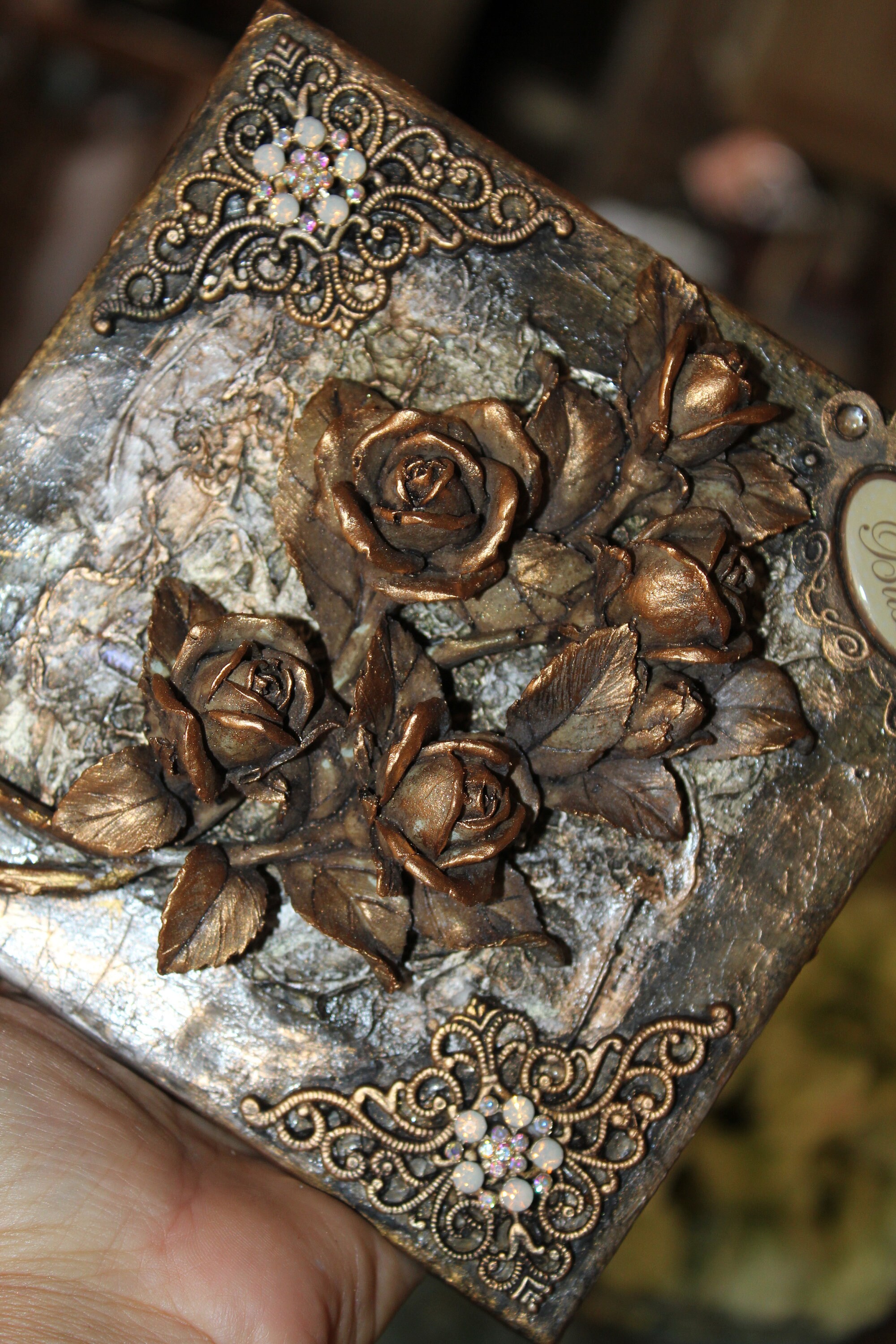 Handmade Stone Rose Wall Hanging: Unique Floral Decor - Etsy