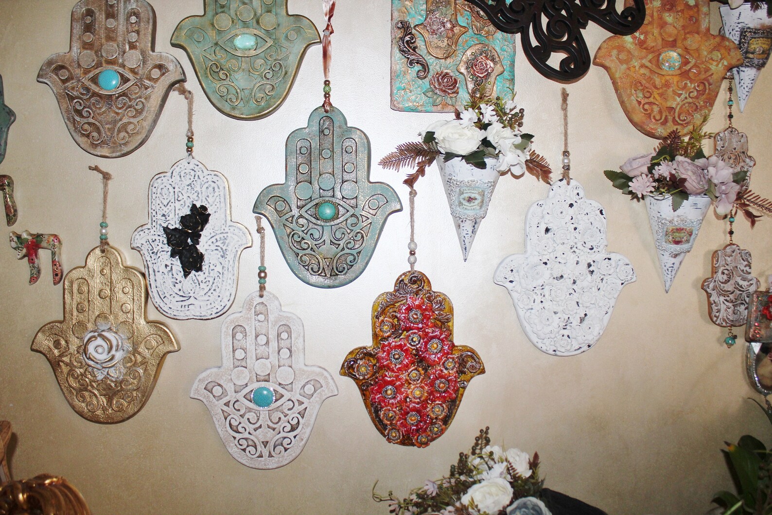 Hamsa Wall Hanging Hanging Hamsa Hamsa Wall Hamsa Home - Etsy