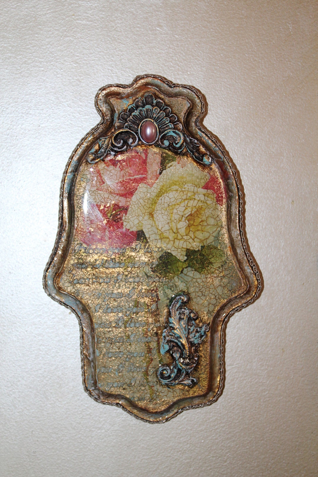 Hamsa Wall Decor, Hanging Hamsa, Wall Hanging Hamsa, Wooden Hamsa ...