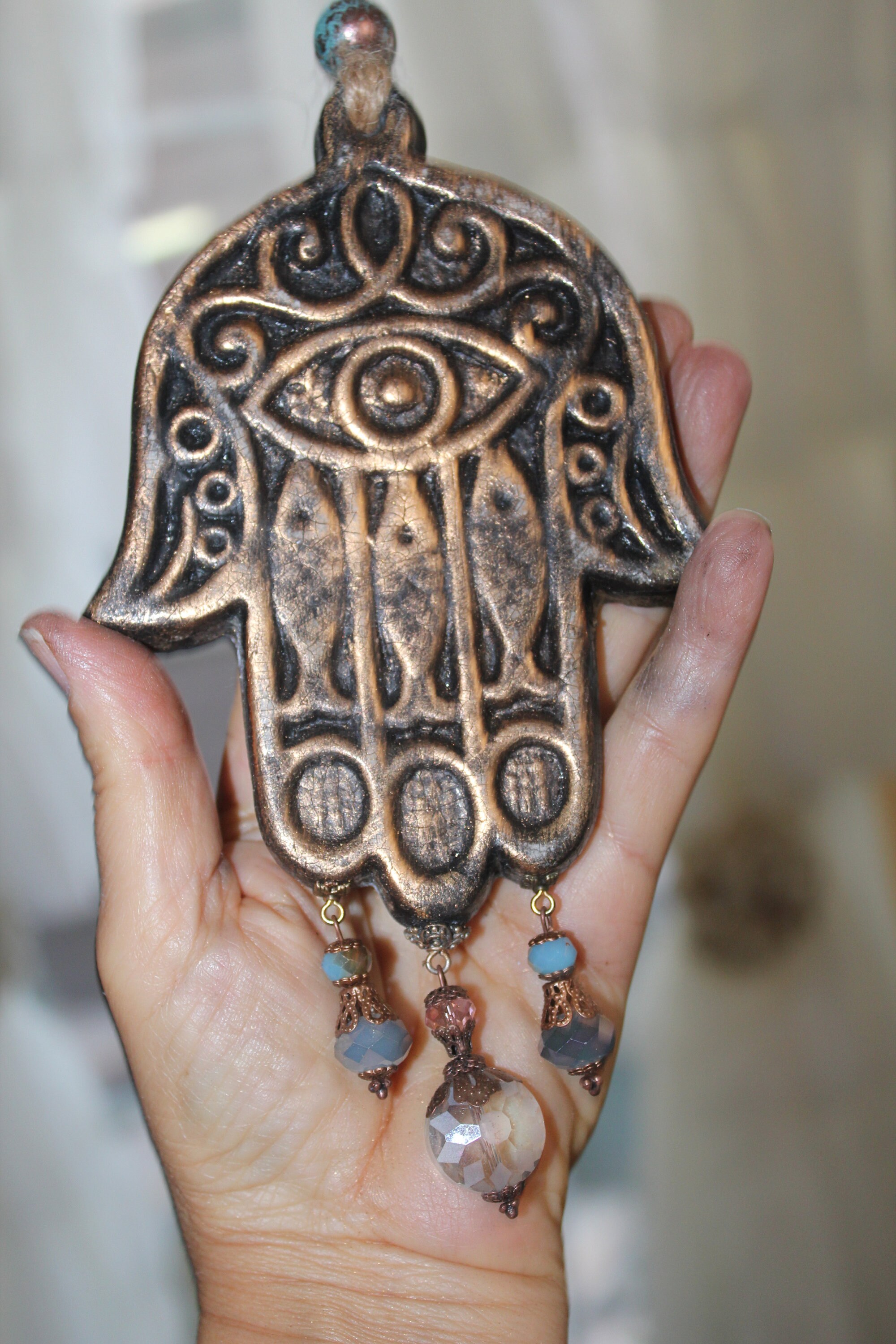 Hamsa wall decor Hamsa wall hanging Hamsa wall hanging | Etsy