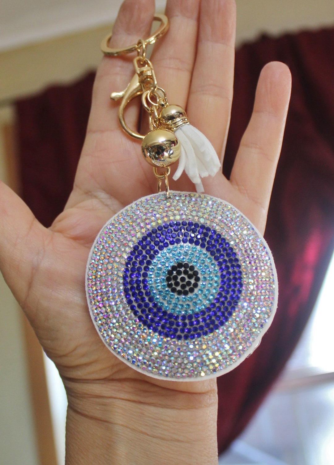 Evil Eye Keychain Eye Keychain Evil Eye Key Ring Evil Eye - Etsy