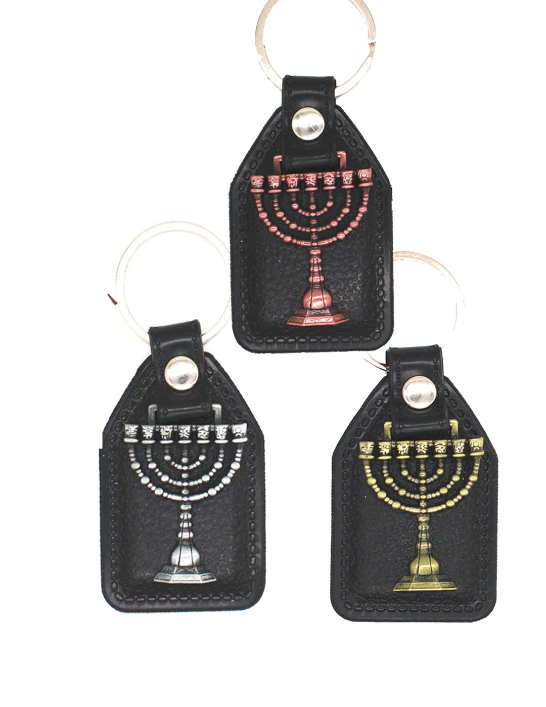 Keychain, Menorah Keychain, Jewish Keychain, Key Chain, Menorah Key ...