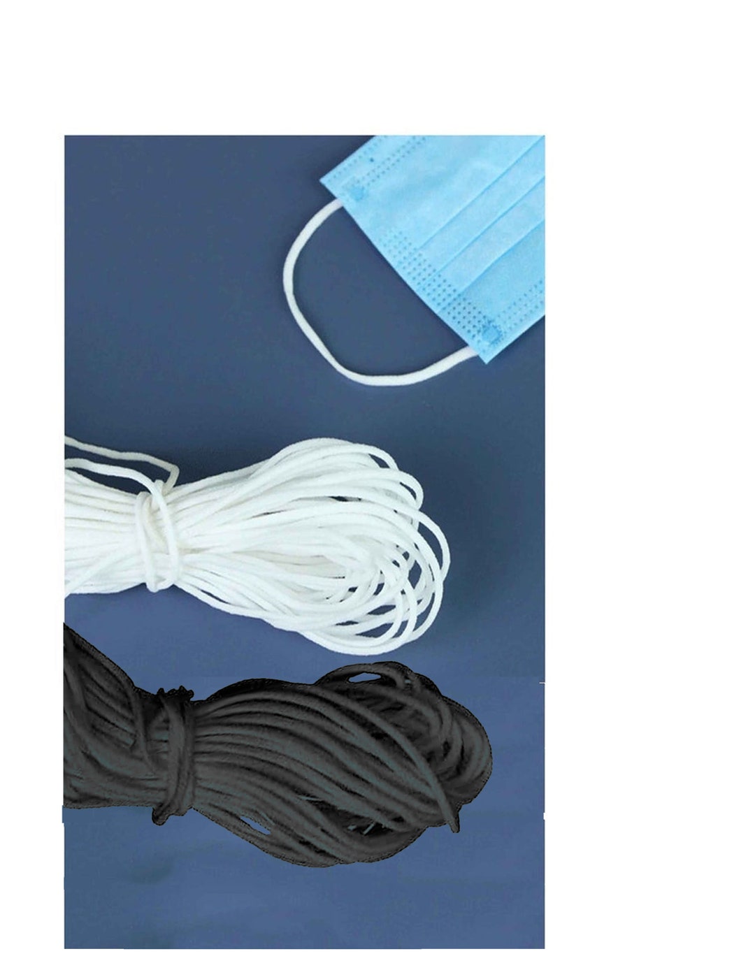 Elastic Band for Mask, Face Mask Elastic, 3mm Elastic Band, Band for ...