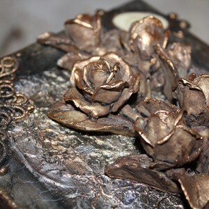 Handmade Stone Rose Wall Hanging: Unique Floral Decor - Etsy