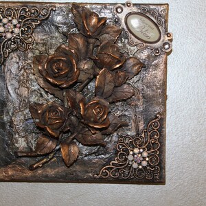 Handmade Stone Rose Wall Hanging: Unique Floral Decor - Etsy