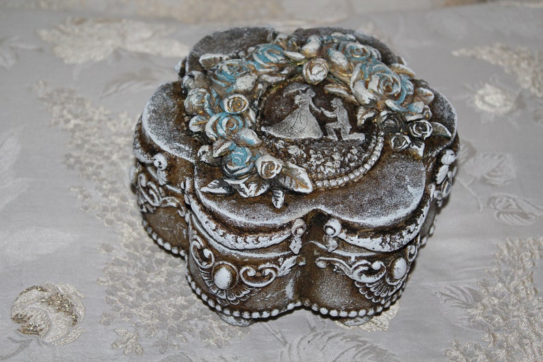 Ring box jewelry box small box Trinket vintage jewelry | Etsy