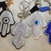 Hamsa Keychain, Large Hamsa Keychain, Hamsa Key Ring, Hamsa Key Chain ...