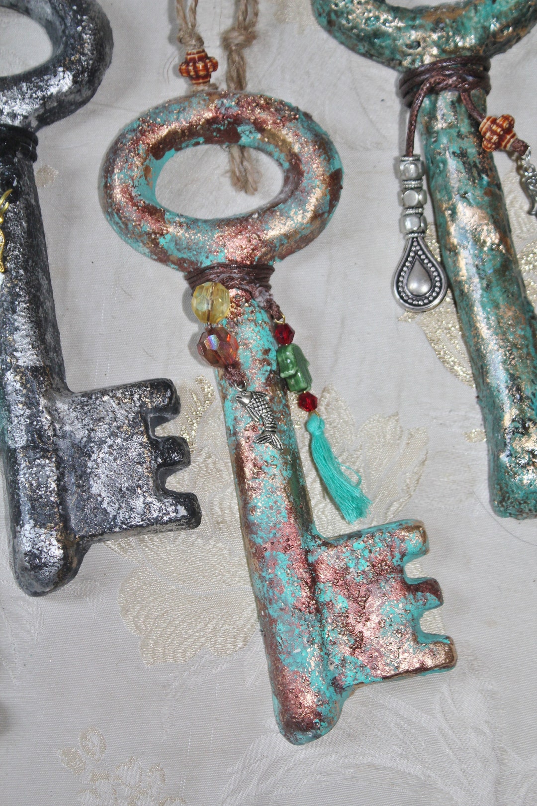 Handmade Stone Key Wall Hanging: Evil Eye Home Decor - Etsy