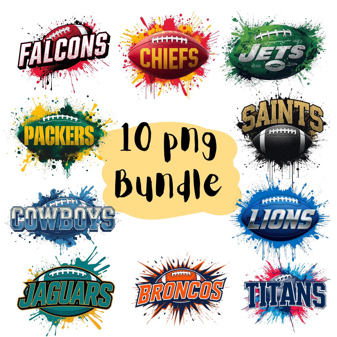 3D Football Team Logo PNG Bundle: Sublimation Designs (digital Download ...