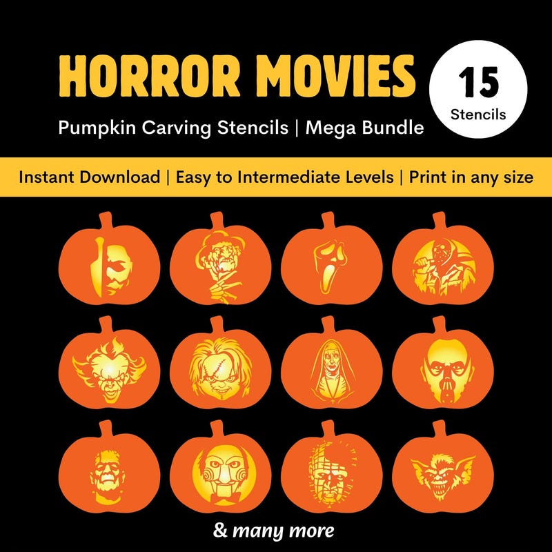 Printable Scary Faces - Etsy