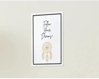 If Your Dreams Don't Scare You, They Are Too Small, Printable Wall Art ...