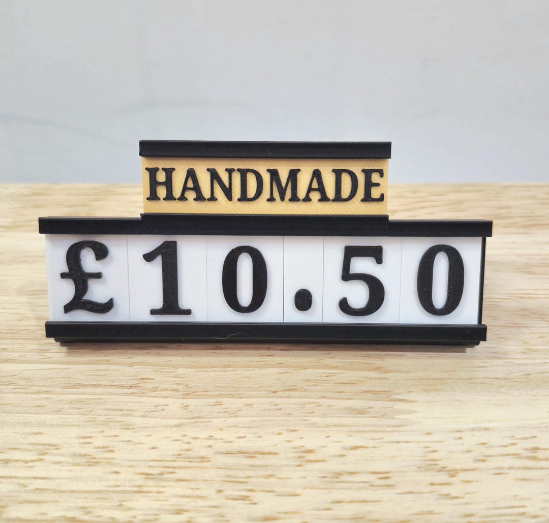 Custom Price Display Stand With Label Holder | Market Stall Sign ...