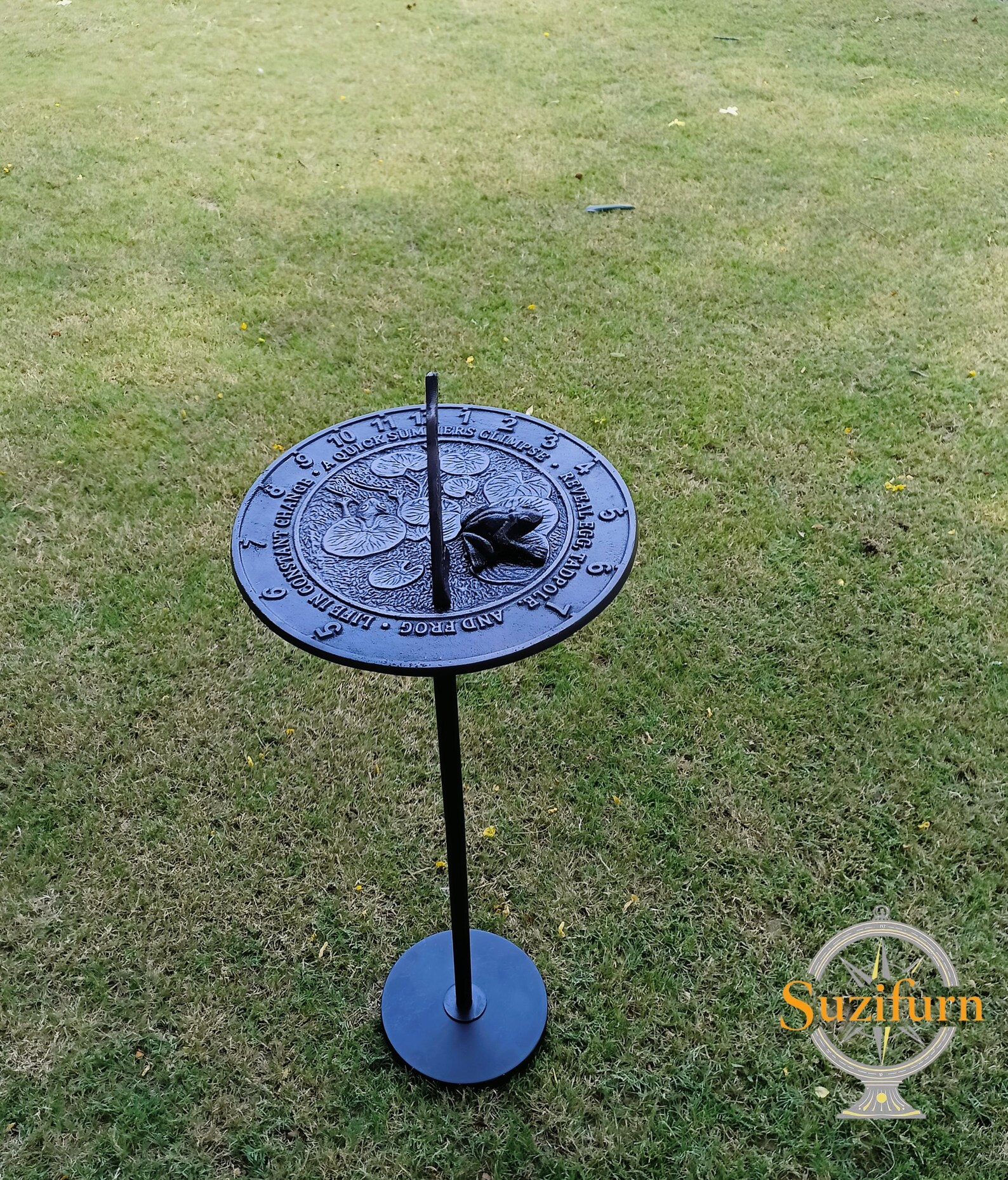 Handcrafted Frog Sundial – Bronze Finish Garden Decor - Etsy