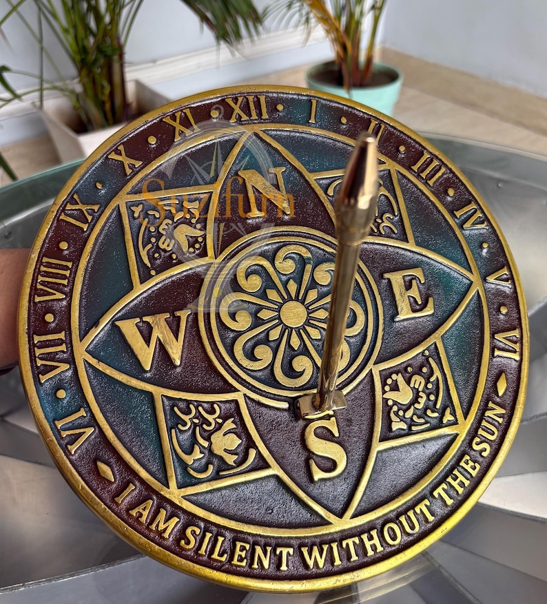 Suzifurn SF1220 Brass Rosette Sundial - Etsy