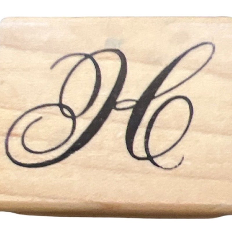 Cursive Wood Letter - Etsy