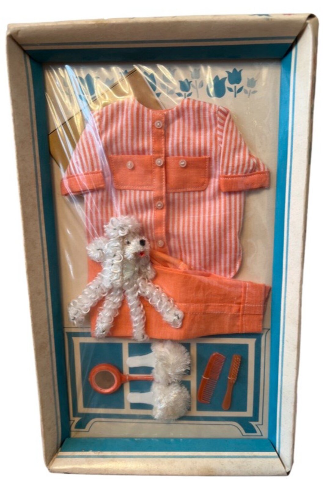 Remco Doll Judy's Coral Pajamas Puppy Dog Set Little Chap 1963 Set MIB ...