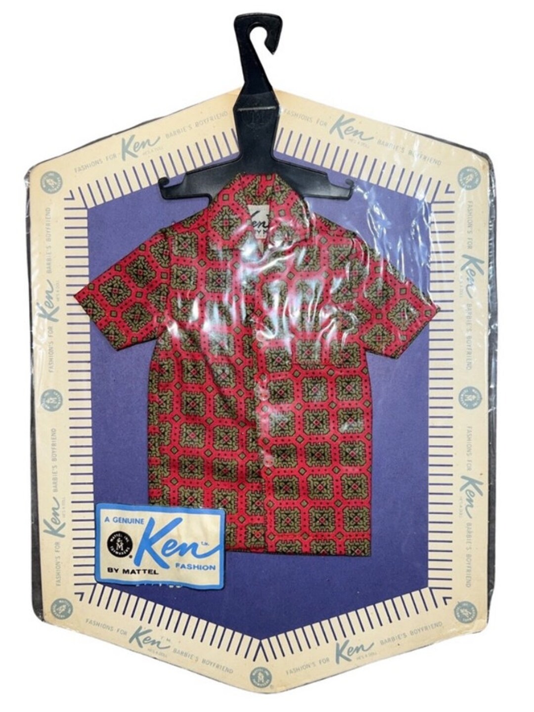Vintage Barbie Doll Mattel Original Ken Ken Fashion Pak Casual Shirt ...