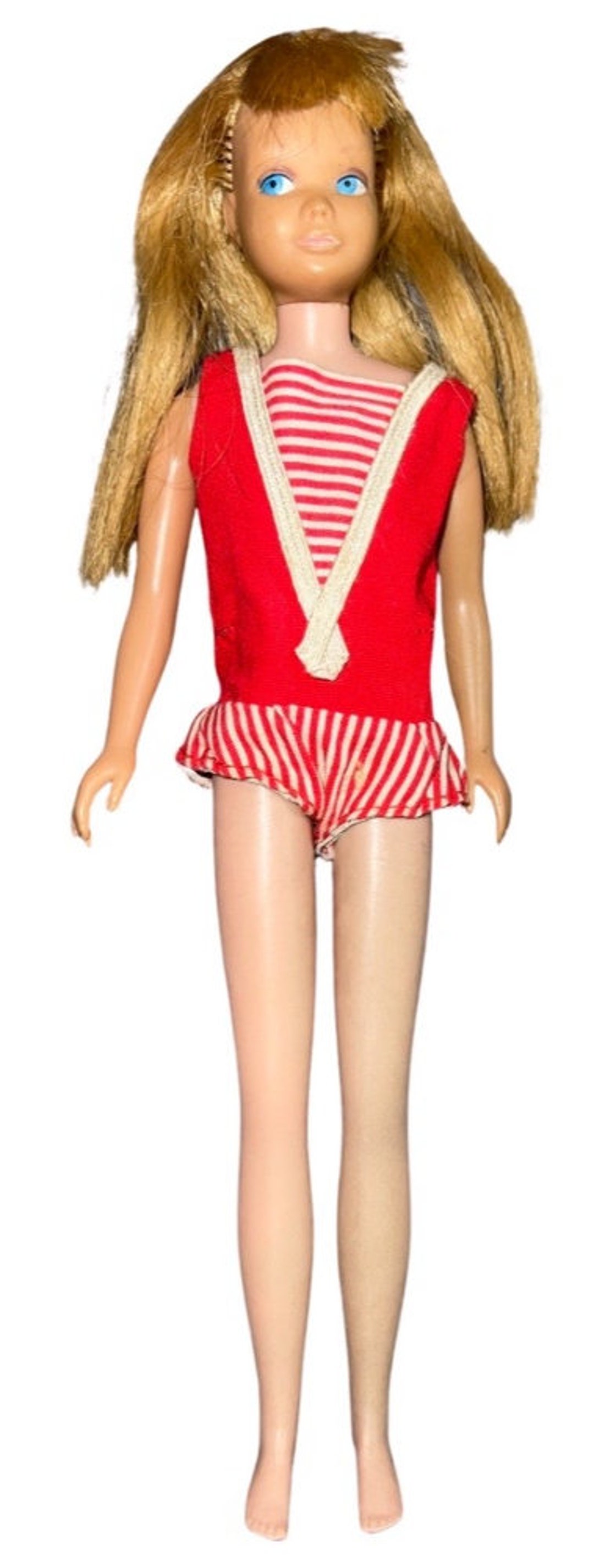 Vintage Barbie Doll Mattel Skipper Doll 1964 Strawberry Blond Swimsuit ...