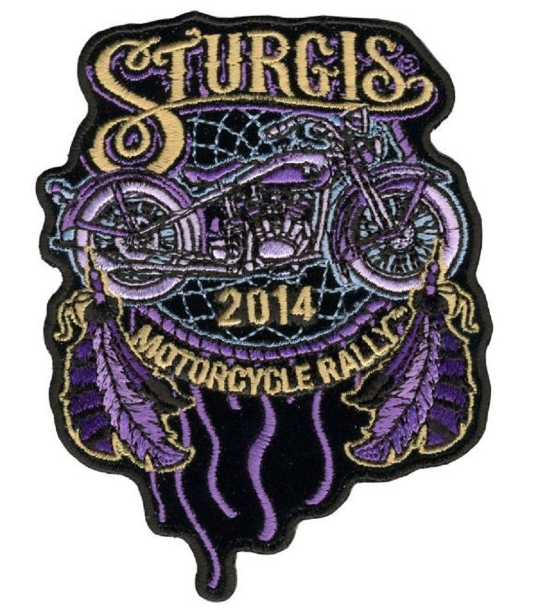 Motorcycle Biker Uniform Patch 4" X 3" Sturgis 2014 Motorcycle Rally ...