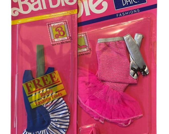 Barbie Dinner Date Fashion Plus Bonus Outfit Set Pink Blue New in Box ...