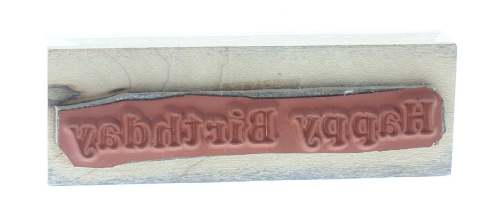 Happy Birthday Bubble Letters Writing Words Wooden Rubber - Etsy