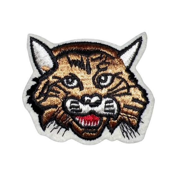 Bobcat Fierce Cat Head Animal Uniform Patch | Etsy