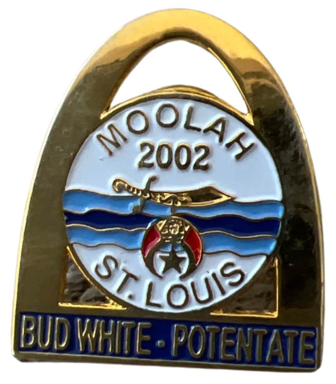 Ararat Shriners 2003 Moolah Bud White Potentate Brooch or Lapel Pin - Etsy