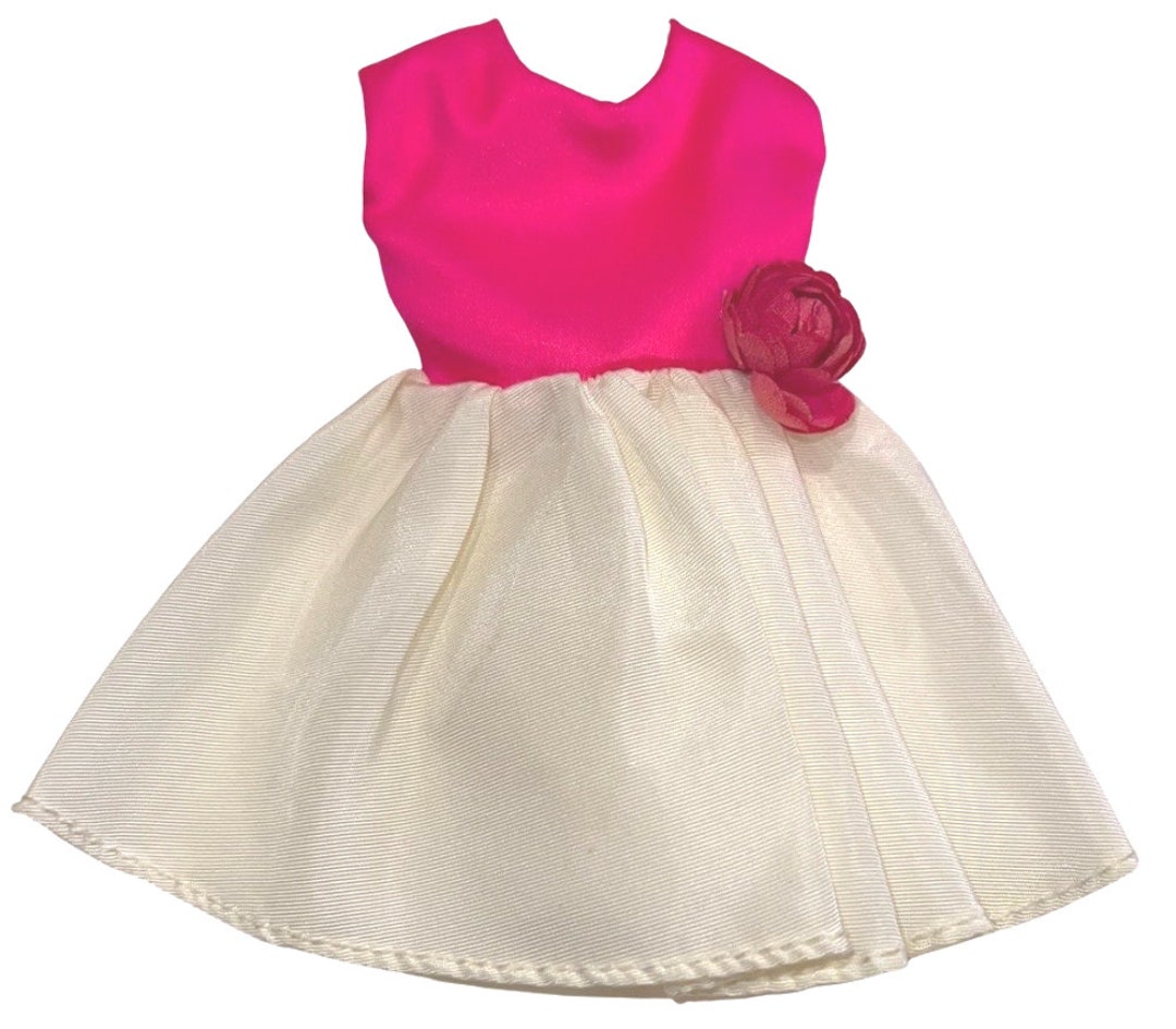 Vintage Ideal Pepper Dress Hot Pinik and White Rose Dress - Etsy