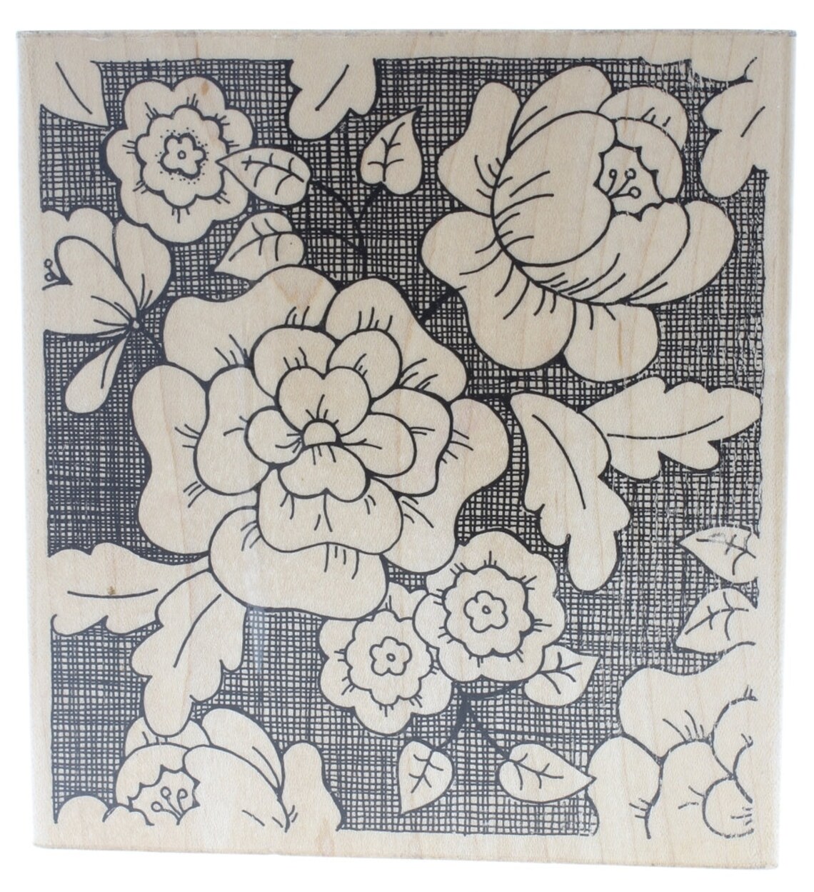 JRL Designs Garden Flower Background XL Wooden Rubber Stamp - Etsy