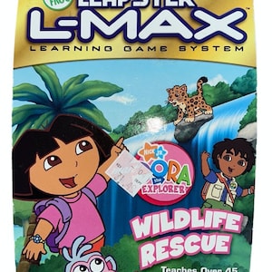 Leapster Leap Frog Pad L-max Learning Game System Dora Wildlife Rescue ...