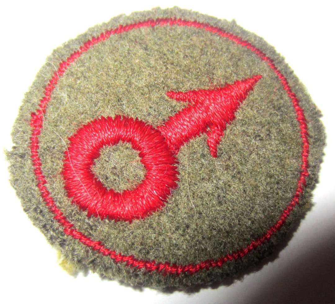 Military Uniform Patch Green Back Male Female Felt Red and Green - Etsy