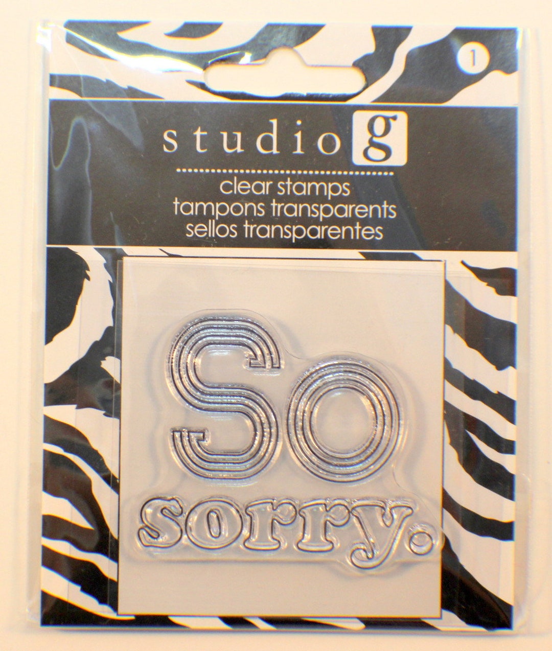 Studio G so Sorry Cling Clear Rubber Stamp - Etsy