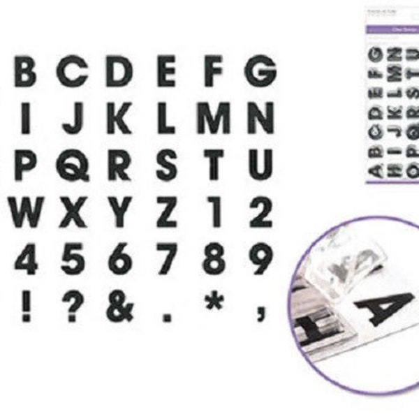 Clear Alphabet Stamps - Etsy