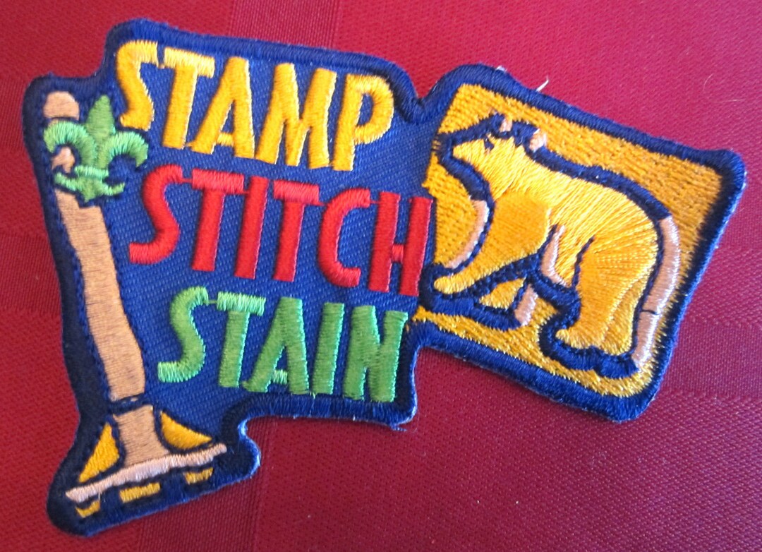 Bsa Boy Scout Uniform Patch Bsa Stamp Stitch Stain Cub Scout - Etsy