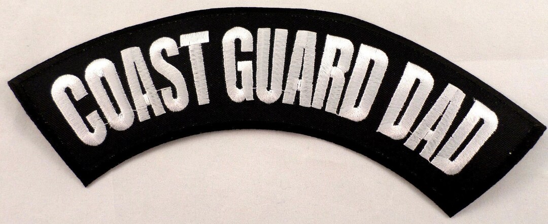 Military Coast Guard Dad Ex Lg Large Rocker Bar Uniform Patch - Etsy