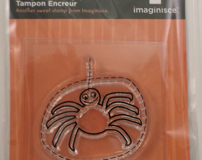 Imaginisce Stitched Spider Patch Halloween Clear Cling Rubber Stamp - Etsy