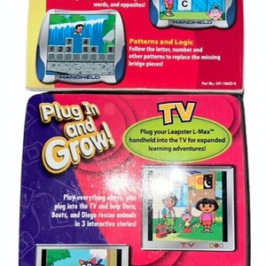 Leapster Leap Frog Pad L-max Learning Game System Dora Wildlife Rescue ...