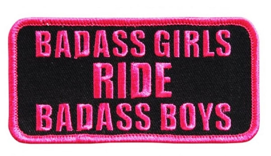Motorcycle Biker Uniform Patch 4" X 2" Badass Girls Ride Badass Boys - Etsy