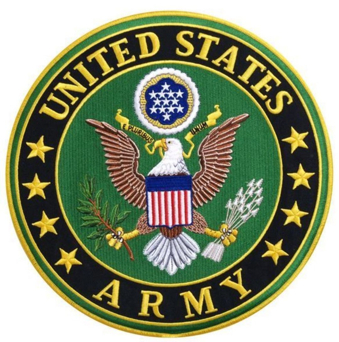 United States Military Army Logo Motorcycle Biker Uniform Patch 10" Xl ...