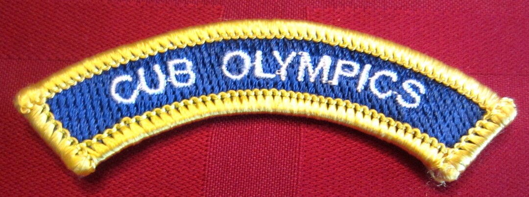 Rr Royal Ranger Uniform Patch Cub Olympics Gold and Blue Yellow Rocker ...