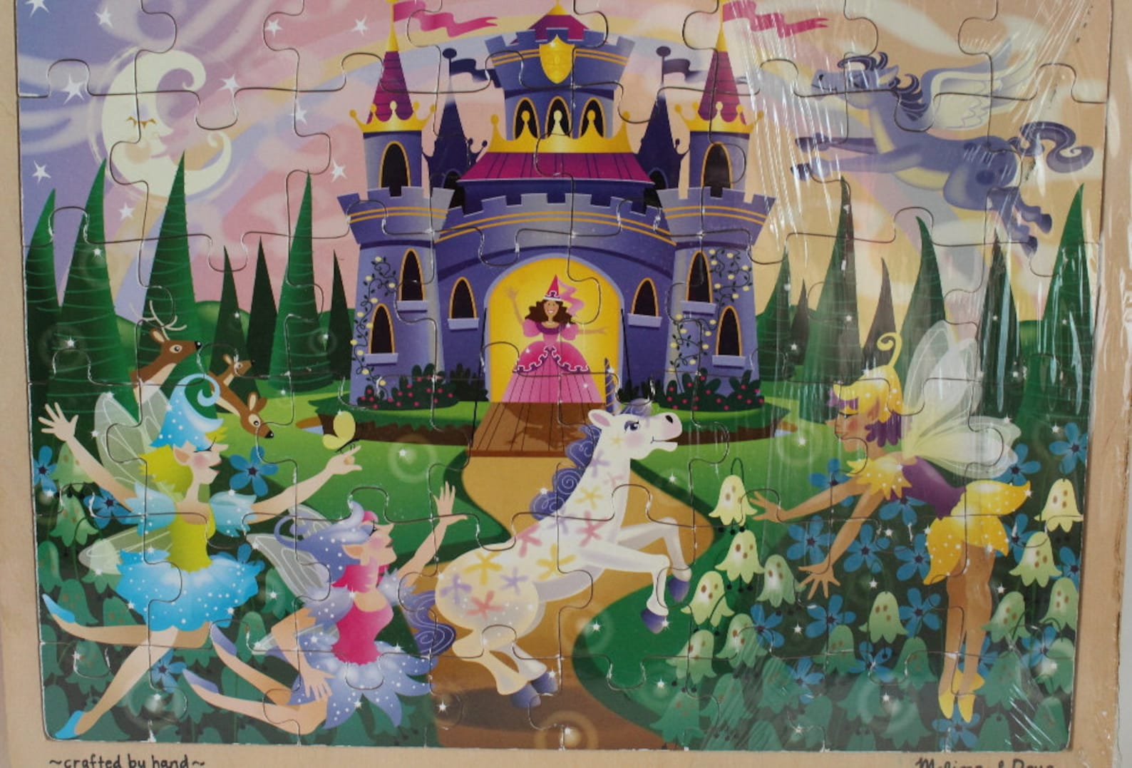 Fairy Tale Princess and Wild Horses Wooden Jigsaw Puzzle Set | Etsy